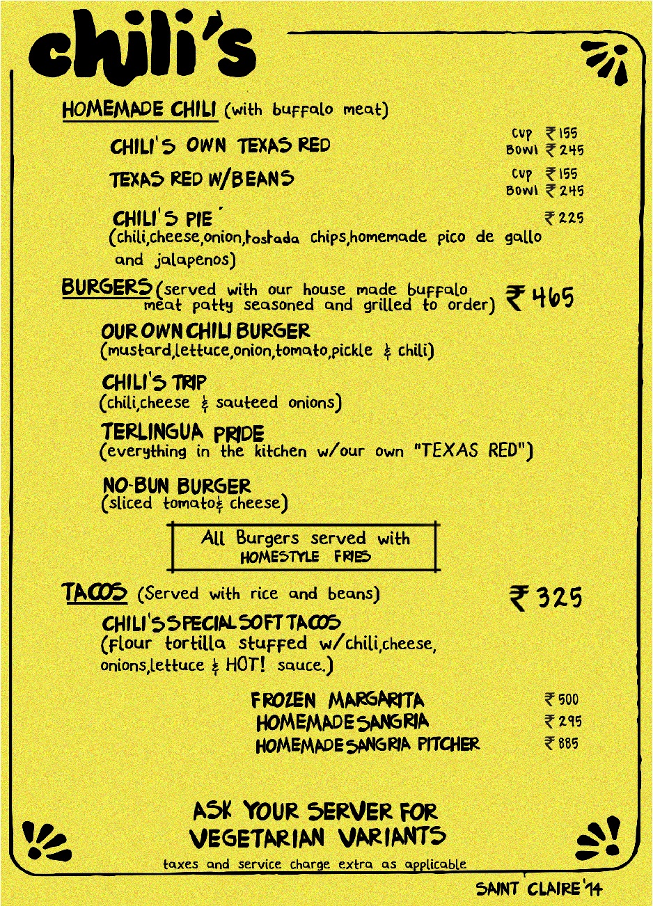 Chili’s Grill Bar The Original Circa 1975_Menu – Antoine Lewis aka The ...